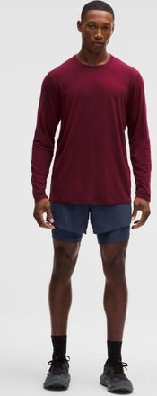 lululemon Perforierte Laufshorts mit Liner f&uuml;r M&auml;nner - 13 cm - Gr&ouml;&szlig;e 2XL in Club Blue