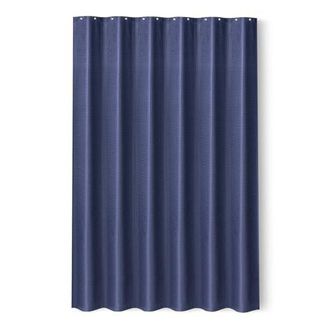 Amazon Basics Polyester-Duschvorhang im modernen Stil, schnelltrocknend, 183 x 183 cm, Marineblau