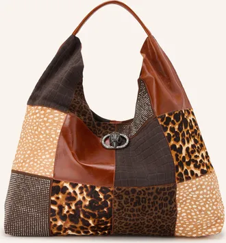 Kurt Geiger Beuteltasche Large Mit Schmucksteinen braun