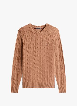 Tommy Hilfiger Pull col rond en laine m&eacute;lang&eacute;e