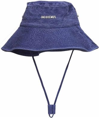 Jacquemus Homme, Accessoires, Bleu, Taille: 58 CM De-N&icirc;mes Denim Bucket Hat