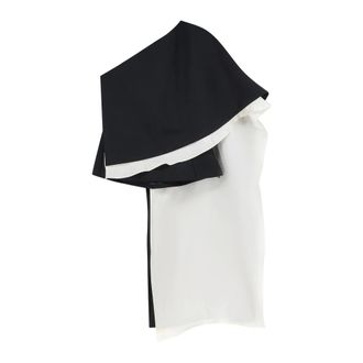 R&oacute;he Femme, Blouses et Chemises, Noir, Taille: 36 FR Top bicolore en laine m&eacute;lang&eacute;e
