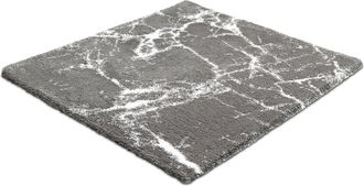 Kleine Wolke Badteppich Como Platinfarben 60 x 60 cm