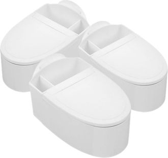 FOMIYES BCOATH 3 St&uuml;ck Teiliges Wc aschenbecher Deckel Nagelfreier Wandhalter Platzsparend f&uuml;r Bad B&uuml;ro Schlafzimmer Wetterfester Indoor outdoor Zigaretten as