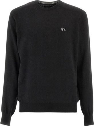 La Martina Pull &agrave; col rond - Homme - Pulls - Noir - Taille: XL