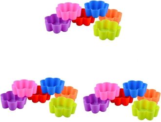 Cabilock 18 Stk Backförmchen Aus Silikon Backbleche Tasse Herzförmige Kuchenformen Säuerliche Muffintasse Backförmchen Muffinförmchen Wiederverwendbar Zinn Muf