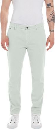 Replay Herren Chino Benni Regular-Fit mit Stretch, Pale Green 902 (Grün), 32W / 34L
