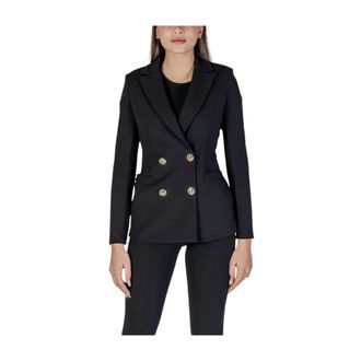 Rinascimento Schwarze Polyester Damenjacke Fr&uuml;hling/Sommer - - Jackets - Damen - Schwarzk - XL