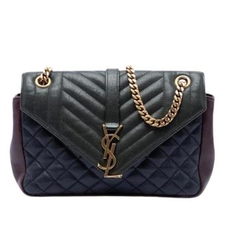 Saint Laurent Sac bandouli&egrave;re matelass&eacute; tricolore Pre-owned - Femme - Pre-owned - Multicolore - Taille: ONE Size