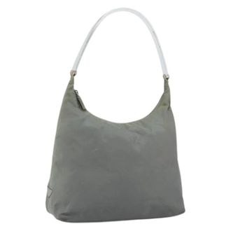 Prada Sac &agrave; main Vintage en nylon Pre-owned - Femme - Pre-owned - Gris - Taille: ONE Size