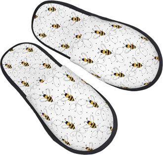 Generic Petite Abeille Unisexe Pantoufles Respirantes Chaussons Confortable Chaussures De Maison Pour Maison Ext&eacute;rieur Hiver M