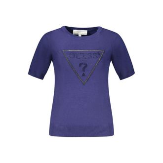 Guess Blu Viscosa Damenpullover