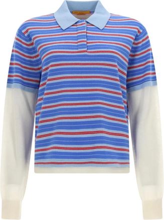 Guest In Residence Femme, Pulls, Bleu, Taille: 38 FR Layered Stripe Rugby