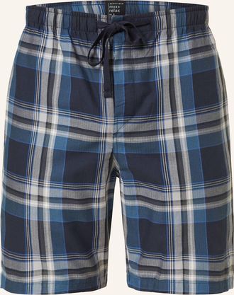 Schiesser Schlafshorts Mix+Relax blau