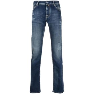 Jacob Cohen Gerade Jeans mit mittlerer Leibh&ouml;he - - Jeans - Herren - Blau - W35