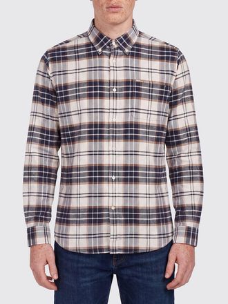 Barbour Lang&auml;rmeliges kariertes Baumwoll-Freizeithemd mit Button-Down-Kragen