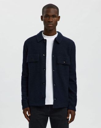 Selected Gilet - Bleu capitaine-Gris