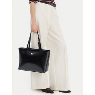 Tommy Jeans Handtasche Tommy Jeans Tjw Must Tote AW0AW18069 Schwarz