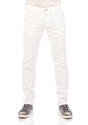 Replay Herren Anbass Slim Jeans, per Pack Weiß (White 001), W34/L30 (Herstellergröße: 34)