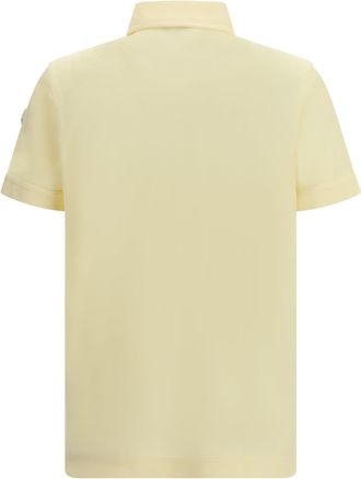 Moncler Cotton Piqu&eacute; Polo Shirt - Yellow