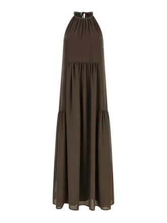 PESERICO Robe Au Genou - Marron
