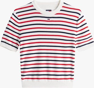Tommy Hilfiger Pull ajust&eacute; &agrave; manches courtes