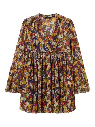 Twin-Set robe &agrave; fleurs imprim&eacute;es - Multicolore
