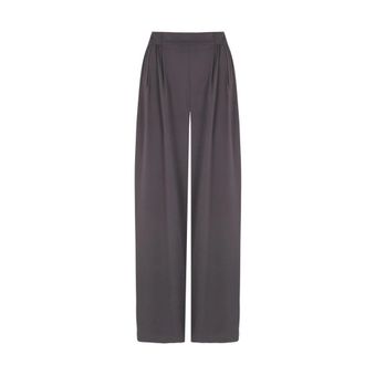 Cortana Kaz- bleigraue Seidenhose - - Trousers - Damen - Grau - M