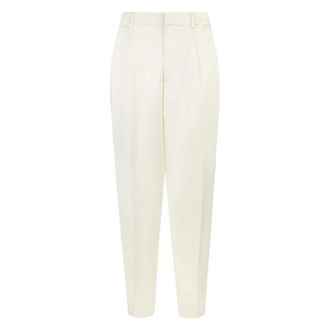 Philipp Plein Femme, Pantalons, Blanc, Taille: 36 FR Pantalon Coupe Dame en Satin