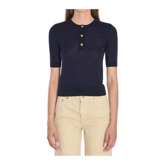Celine Celine, Damen, Strickwaren, Blau, SGr&ouml;&szlig;e