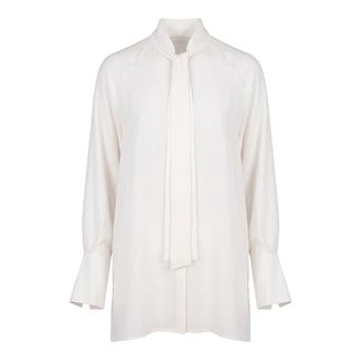 Souvenir Langes Hemd mit Sch&auml;rpe - - Blouses & Shirts - Damen - Wei&szlig; - S
