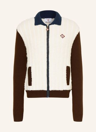 Casablanca Strickjacke Im Materialmix weiss