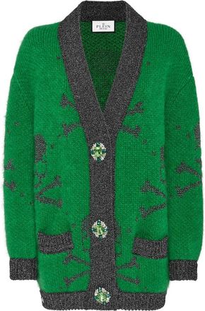 Philipp Plein Damen, Strickwaren, Gr&uuml;n, SGr&ouml;&szlig;e