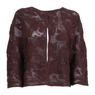 KANGRA Damen, Strickwaren, Braun, LGr&ouml;&szlig;e