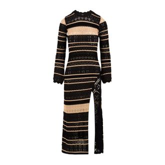 Akep Vskd05045 01 Strickkleid - - Dresses - Damen - Schwarzk - XS