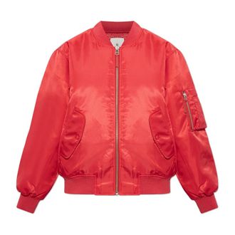 Anine Bing Leon Bomber Jacket - - Jackets - Damen - Rot - XS