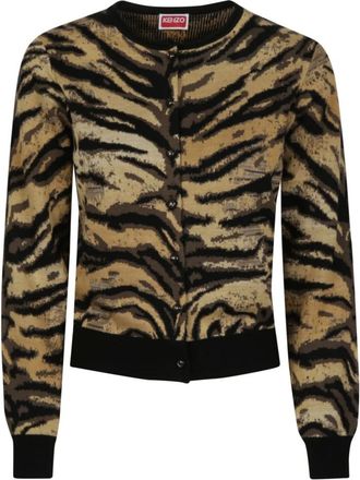 Kenzo Femme, Pulls, Multicolore, Taille: 38 FR Tiger Cardigan