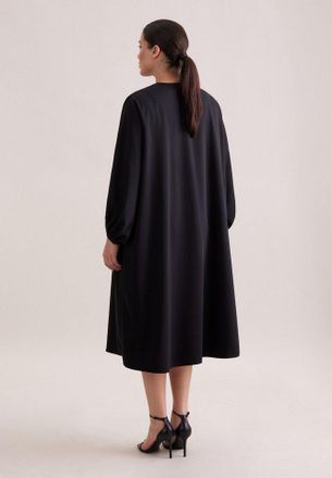 Seidensticker Sommerkleid Schwarze Rose 1/1 V-Neck Uni