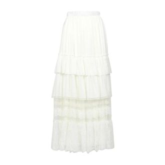 Aniye By R&uuml;schen-Maxirock aus Spitze - - Skirts - Damen - Wei&szlig; - M