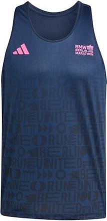 adidas Mens D&eacute;bardeur BMW Berlin-Marathon 2025 All Over Print, Collegiate Navy, XL