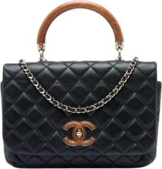 Chanel Pre-owned Knock on Wood Satchel - Femme - Pre-owned - Noir - Taille: ONE Size