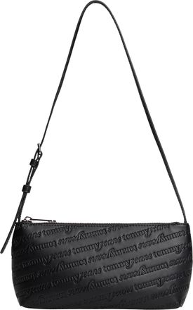 Tommy Jeans Damen Tjw Must AOP Shoulder Bag Aw0aw17867 Umhängetasche, Black (Black)