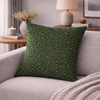 Home Wohnideen Kissenh&uuml;lle FJELLA Leinenoptik, Ohne F&uuml;llung, Farbe:gr&uuml;n, Gr&ouml;&szlig;e:40 x 40 cm, Anzahl:1x