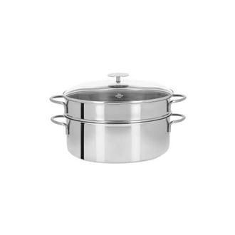 Cristel CVOV30M Cuit Vapeur Induction Mutine Fixe Ovale + 1 Etage INOX 30 cm