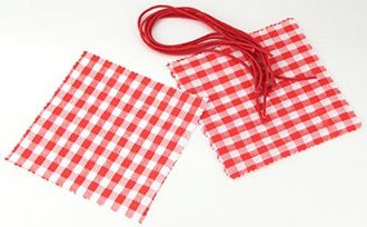 Fackelmann 48309 schmuckdeckchen avec Cordon de Serrage, Coton, Multicolore, 6 unités