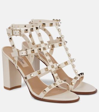 Valentino Garavani Sandales Rockstud en cuir