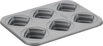 Cake Boss St&auml;dter CB53609 Cake Boss Backform f&uuml;r quadratische K&uuml;chlein, Antihaftbeschichtet, grau, 35 x 27 x 5 cm