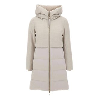 Duno Femme, Manteaux, Beige, Taille: 44 FR Doudoune Balloon Prato Mestre