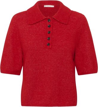 Gestuz Femme, Tops, Rouge, Taille: 42 FR Gzalpha SS Polo Pullover