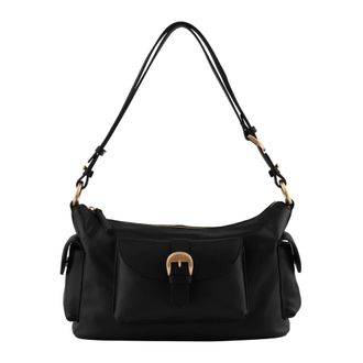 Pourchet Femme, Sacs, Noir, Taille: ONE Size Sac bandouli&egrave;re Scoop